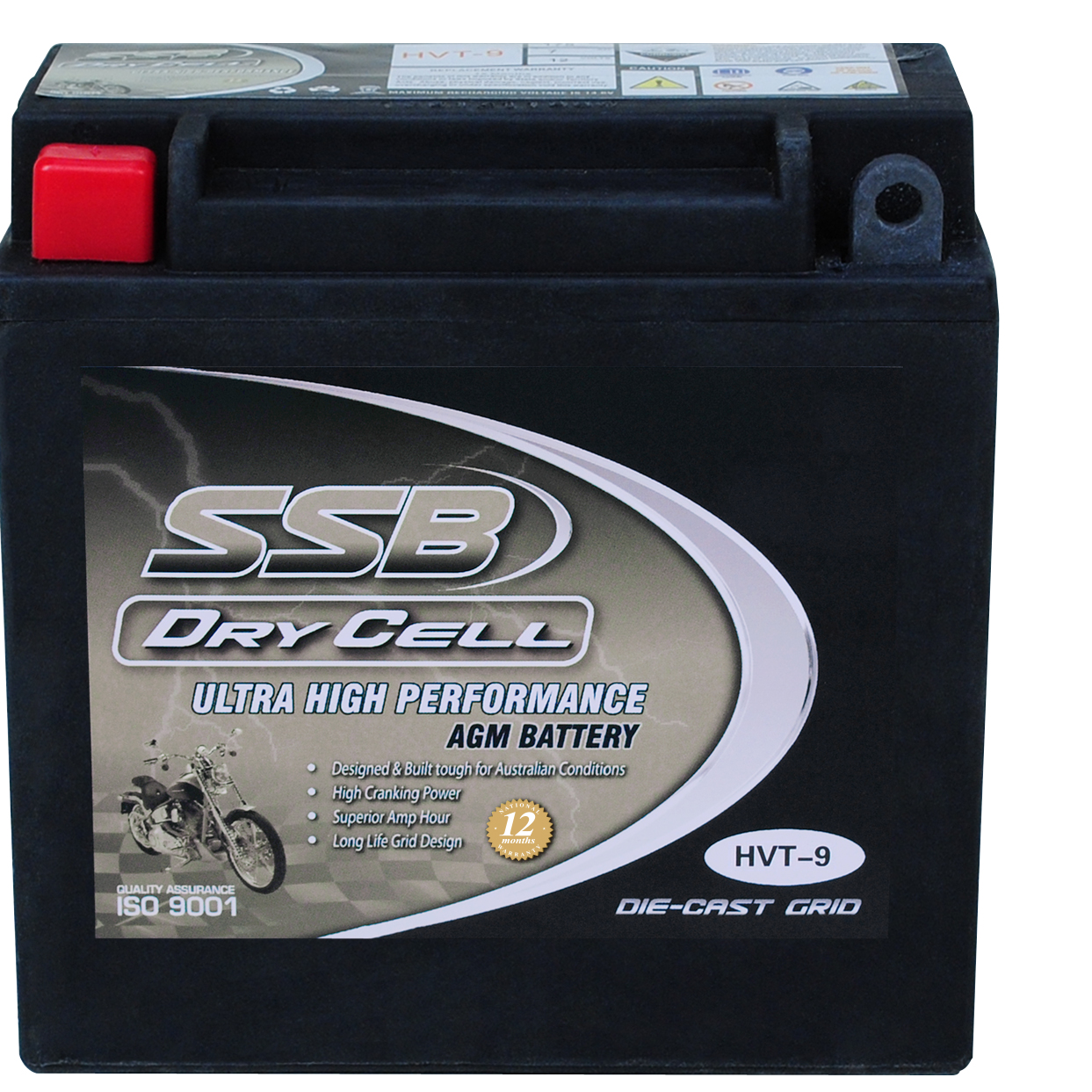 Buy HVT-9 SSB DryCell HVT Motorcycle Battery | Powerworld